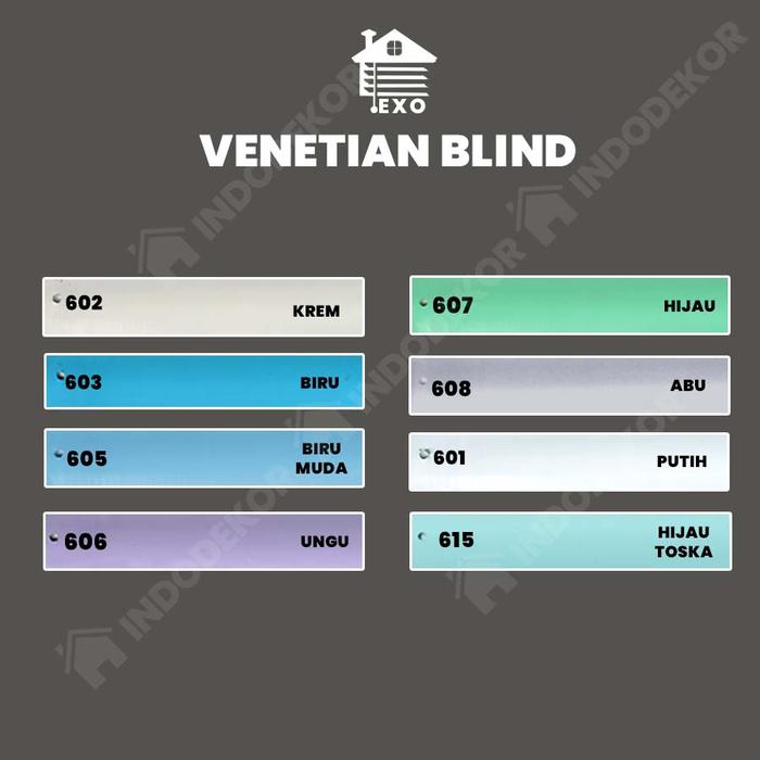 Jual Venetian Blinds Blind Tirai Pvc 25 mm Kerai Krey Krei Gulung ...