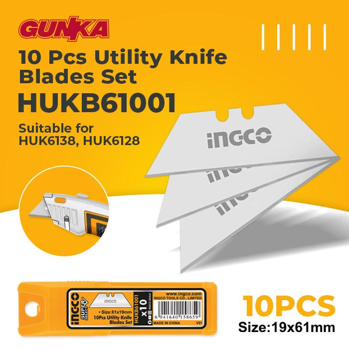 Jual 10Pcs Utility Knife Blade (SK5) INGCO HUKB61001 Isi Cutter ...