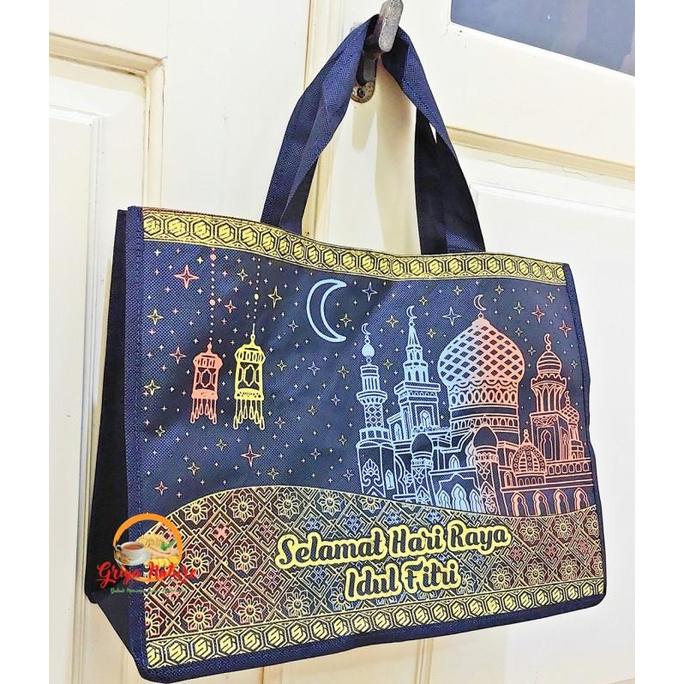 Jual [COD] GRIYA NATURE | Tas Lebaran Idul Fitri Spunbond Miring JUMBO BESAR Muat Sembako Beras ...