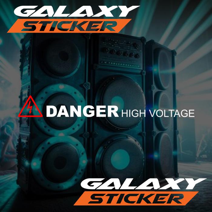 Jual cutting sticker hardcase box panel listrik danger high voltage ...