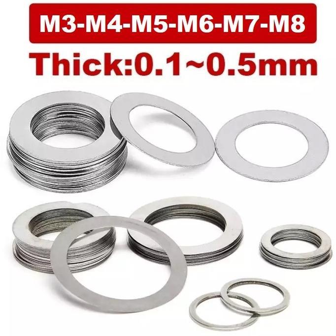 Jual TERLARIS Stainless Shim Shimming Ring Flat Washer RC M6 M7 M8 6mm ...