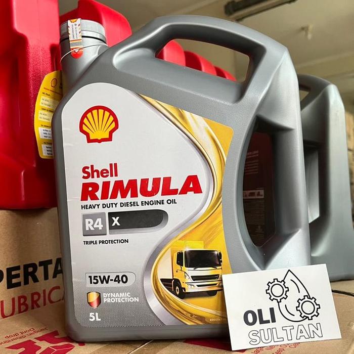 Jual shell rimula r4x sae 15w-40 5l | original bare hijau - Jakarta ...