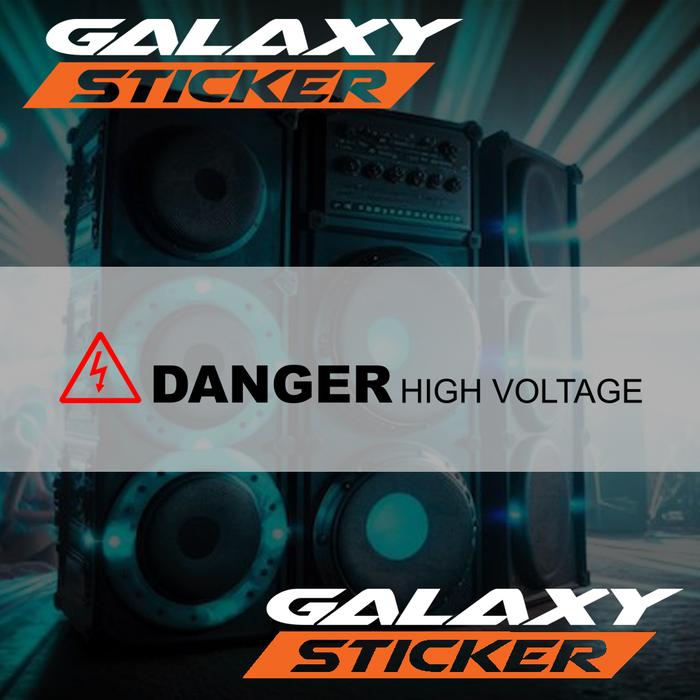 Jual cutting sticker hardcase box panel listrik danger high voltage ...