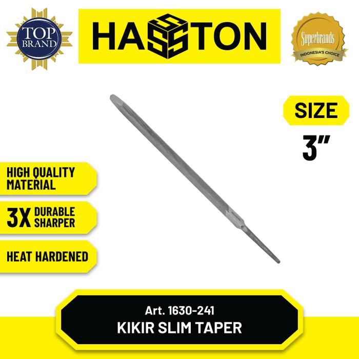 Promo Hasston Kikir Taper Slim / Kikir Gergaji Kayu Segitiga Blister ...