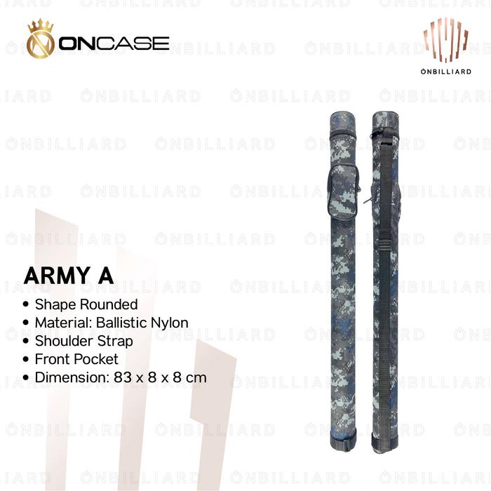Jual ONcase Army Tas Stick Billiard 1x1 Cue Case Billiard Ballistic ...