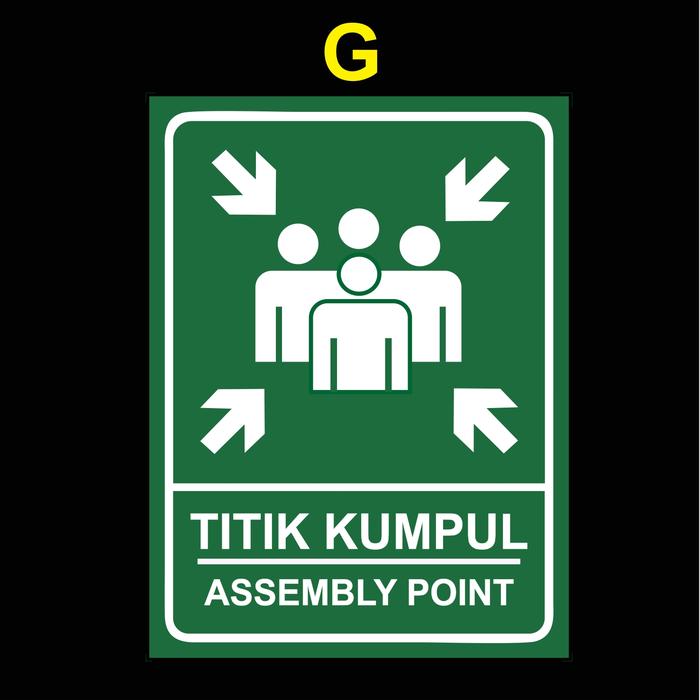 Jual Rambu Jalur Evakuasi / Stiker Jalur Evakuasi /Sticker Rambu Jalur ...