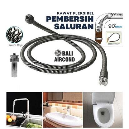 Jual Alat Jepit Kawat Pembersih Saluran Pipa Mampet Tersumbat Got Toilet Paralon Set Adaptor Bor ...