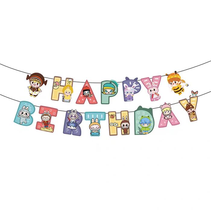 Jual Banner Happy Birthday Karakter Animasi (Pokemon, Lotso, Sanrio ...