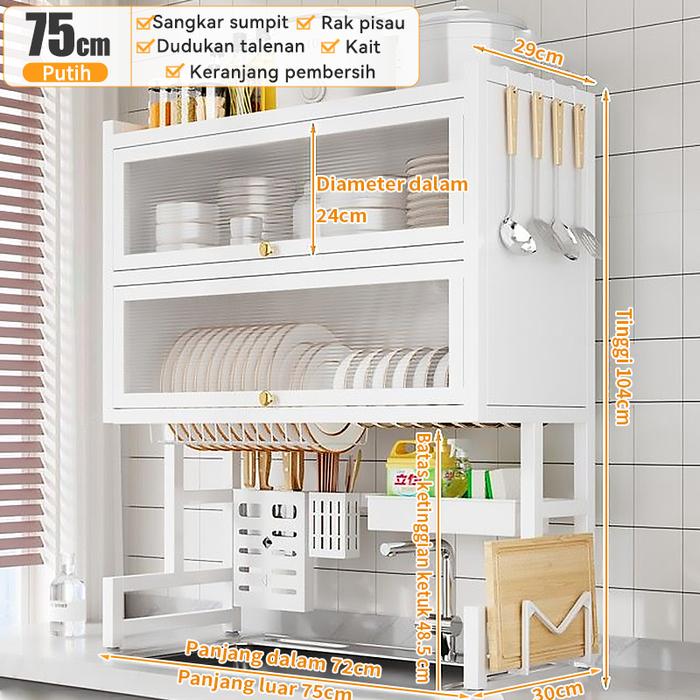 Jual Rak dapur sinki wastafel pintu kabinet rak piring rak pinggan ...