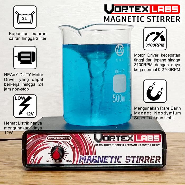 Jual VORTEX LAB High Speed Magnetic Stirrer - Magnetic Mixer - Pengaduk ...
