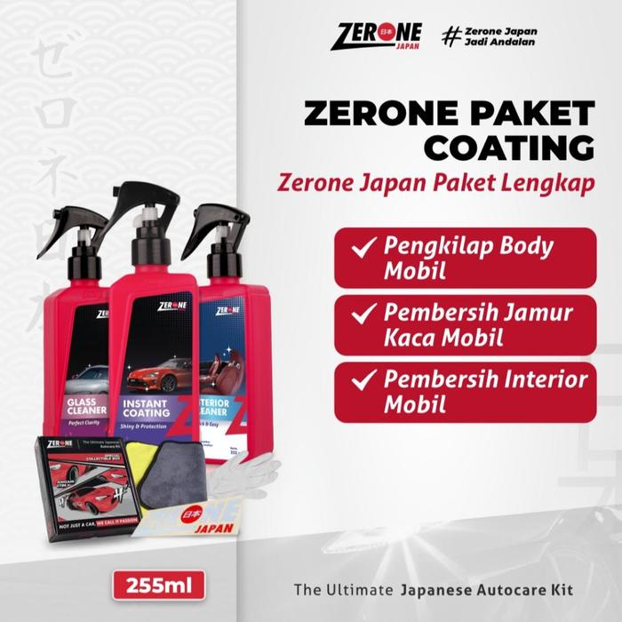 Jual BARU!!! Zerone Japan Paket Coating Kit Pengkilap Body Pembersih ...
