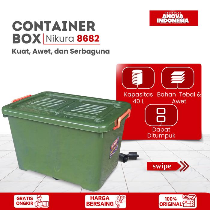 Jual BOX CONTAINER NIKURA AUSTRALIA. 8682. HIJAU. SETARA SHINPO CB 45 ...