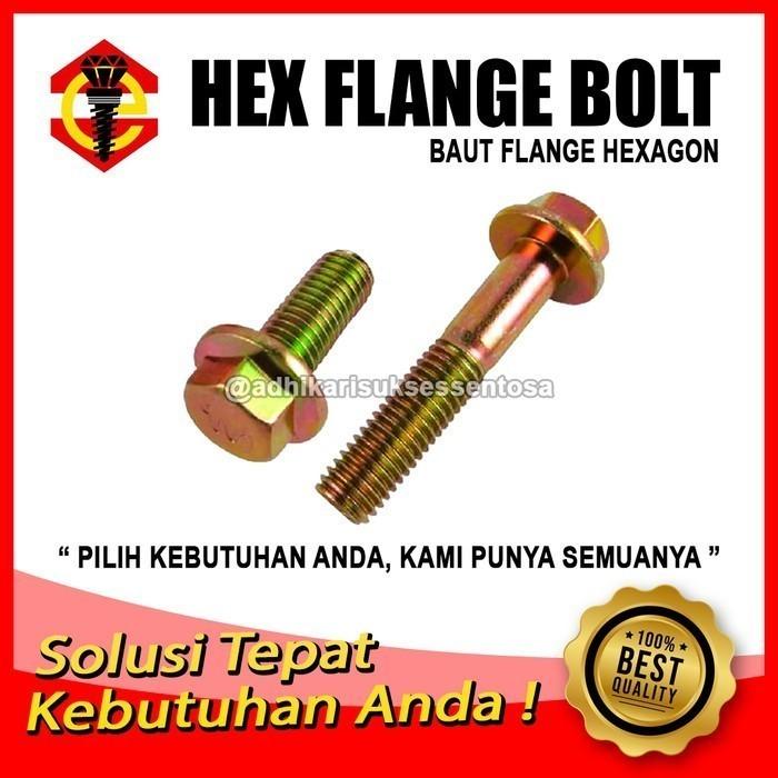 Jual Flange Bolt M6x35 / Baut Topi Kuning M6 Kunci 10 - Kota Tangerang Selatan - ADHIKARI SUKSES ...