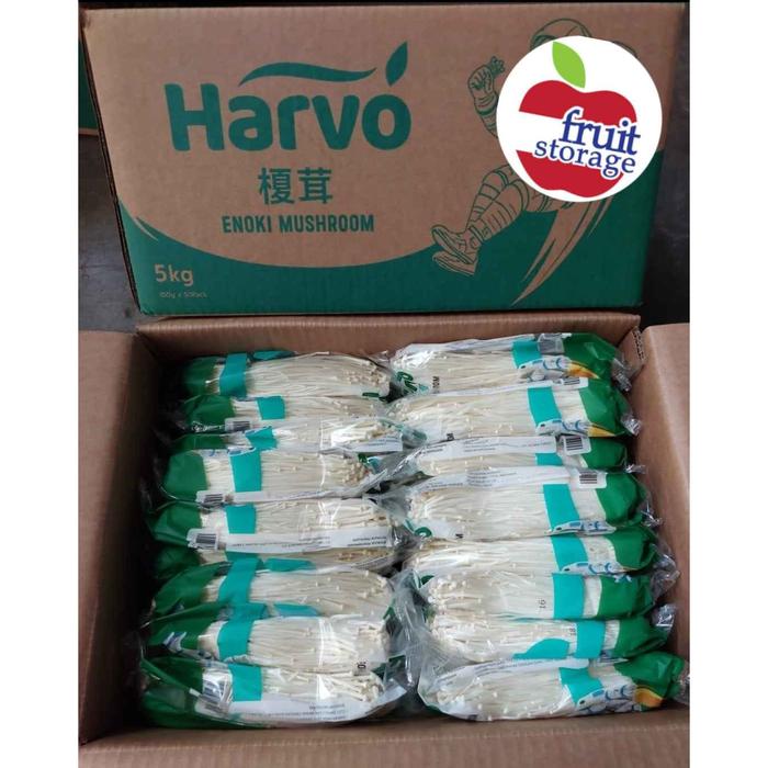 Jual Jamur Enoki 1 pack / Enoki 1 dus Segar / Enoki Mushroom - Harvo ...