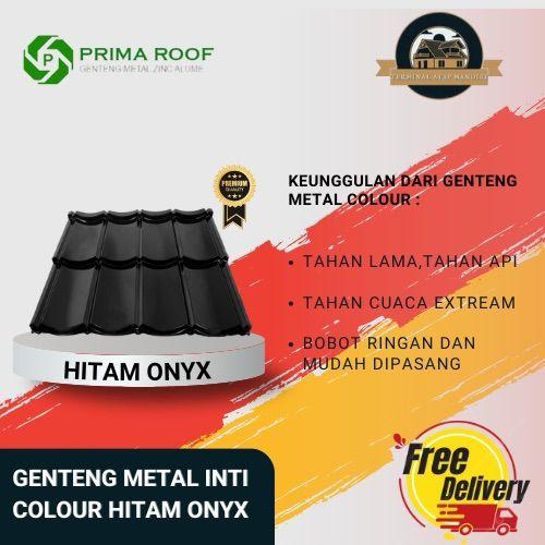 Jual Genteng Metal Pasir Inti Batuan Amber Prima Roof - onyx black ...