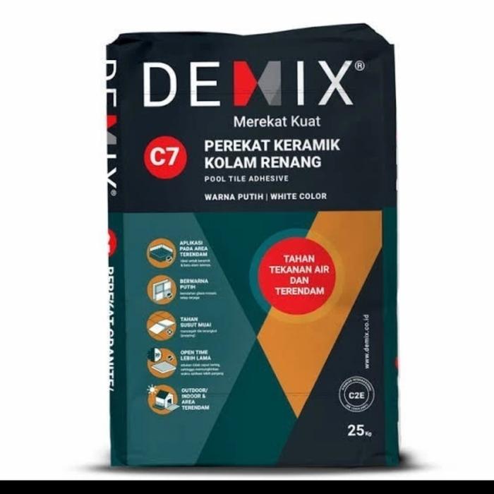 Jual SEMEN DEMIX ADHESIV PEMASANGAN KERAMIK DAN GRANIT 25KG - C7 - Kota ...