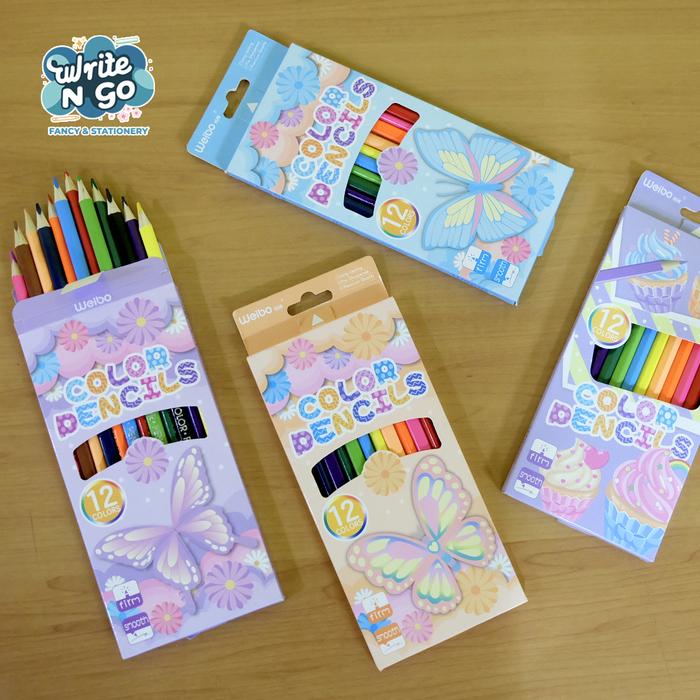 Jual WEIBO COLOR PENCIL ISI 12 - PENCIL WARNA MOTIF LUCU - Jakarta ...