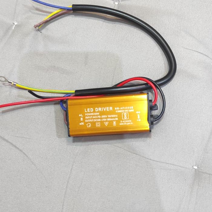 Jual Led Driver Balast Travo + Chip Lampu Sorot 50W 50 Watt Set - Travo ...