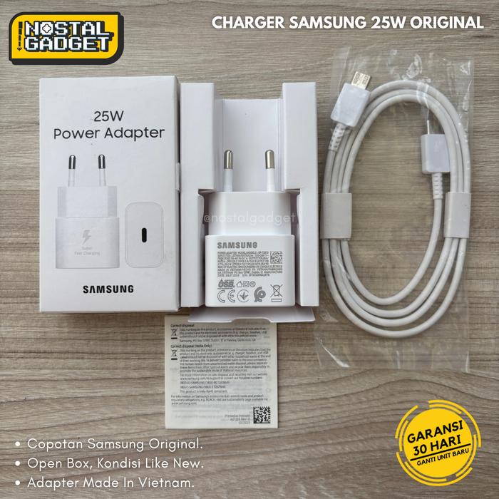 Promo Charger Samsung 25W Fast Charging A55 A05S M23 A06 A05 A24 A15 TAB A9 Original - Kota ...