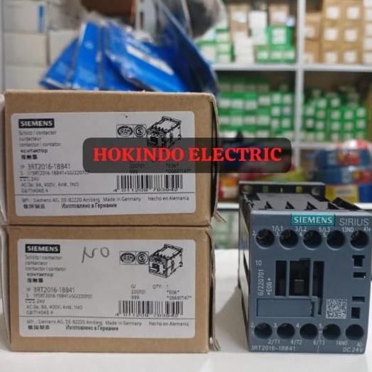Jual CONTACTOR / KONTAKTOR SIEMENS 3RT2016-1BB41 24VDC 3P 9A 4KW 1NO ...