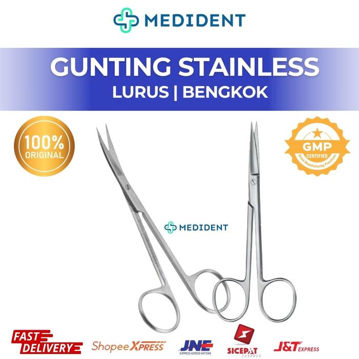 Jual Gunting Stainless / Gunting Lurus / Gunting Bengkok / Gunting ...