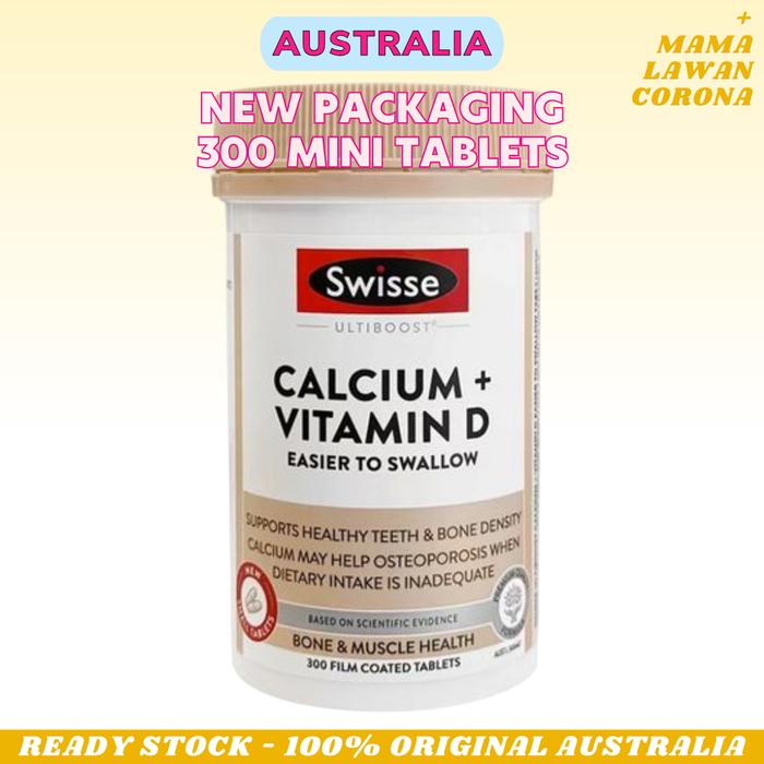 Jual SWISSE Ultiboost Calcium + Vitamin D 150 Tablet Mini Tabs 300 ...