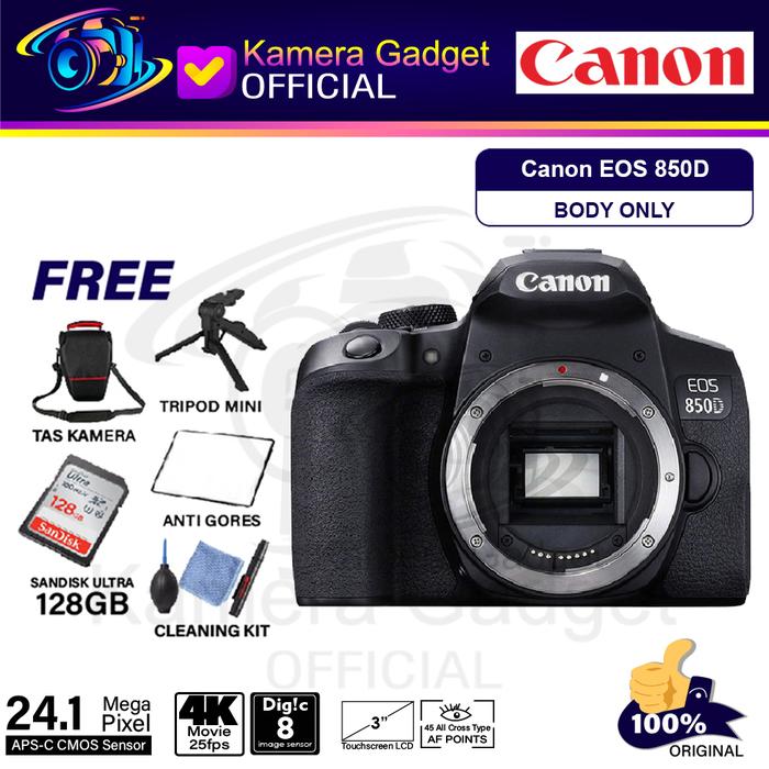 Promo Canon EOS 850D Kit EF-S 18-55mm f4-5.6 IS STM DSLR Camera - BODY ...