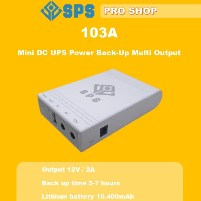 Jual Mini DC UPS SPS Kapasitas Besar 120W / watt DCK-120 Lithium ...