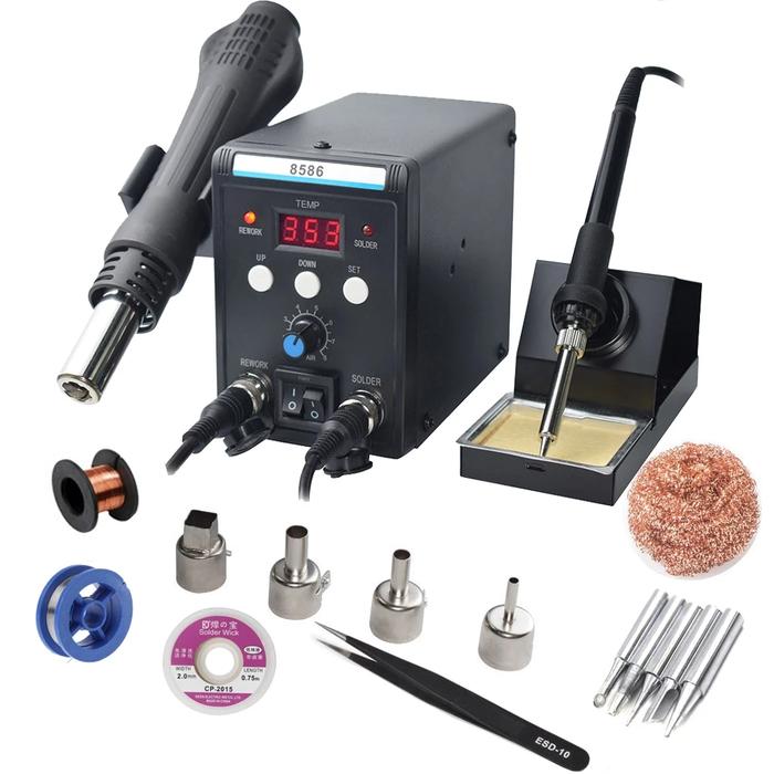 Jual Hot Air Solder Blower 858D Phone Repair Digital Display Soldering ...