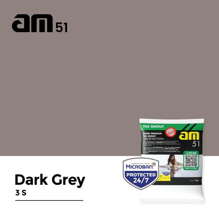 Jual SEMEN NAT AM 51 [ DUS ] tile grout / semen nat / nat keramik - 3S ...