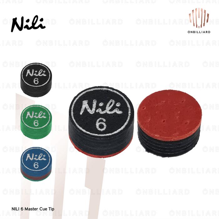 Jual NILI 6 Master Cue Tip Billiard Biliar Soft Medium Hard Original ...