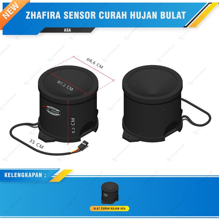 Jual Evoteknologi Sensor Curah Hujan Ombrometer Tipping Bucket Rain ...