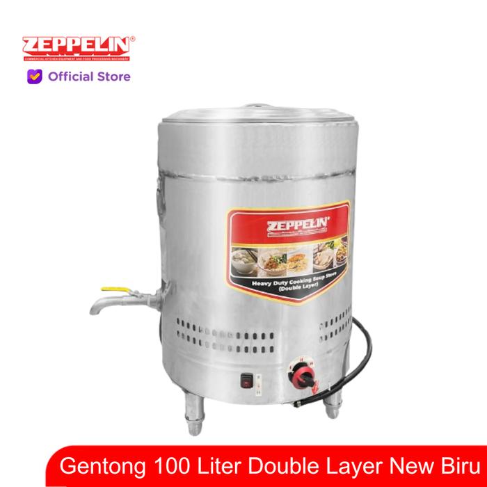 Jual Zeppelin Gentong Multifungsi 100 Liter Double Layer New Biru ...