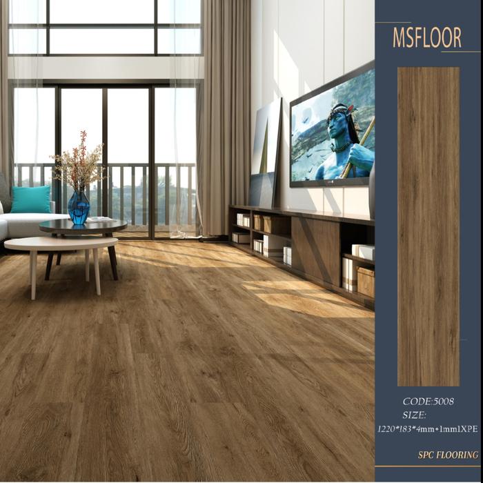 Jual SPC MS Floor Tebal 5mm Motif Kayu / SPC Lantai Kayu Made In Korea ...