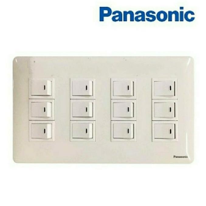 Jual Ready Saklar Grid switch 12 gang panasonic full color - non ...