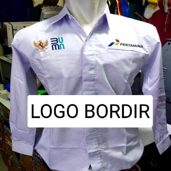 Jual bordir kemeja Kantong 1kemeja Pertamina baju Pertamina seragam ...