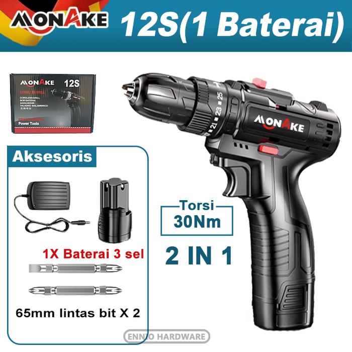 Promo NESO Germany tools 3in1 Mesin Bor Listrik Bor Baterai Bor Listrik ...