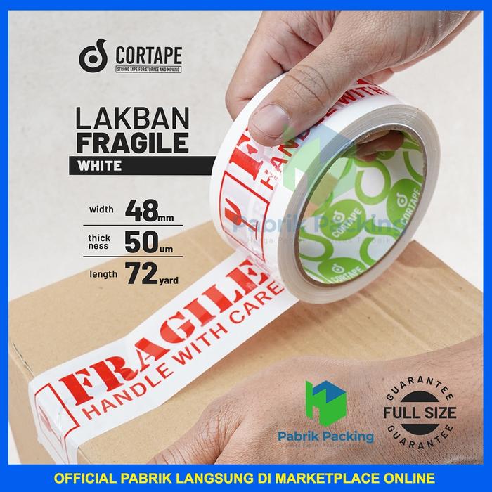 Jual Tape Fragille | Lakban Unboxing Cortape 72 yard Termurah Bisa ...