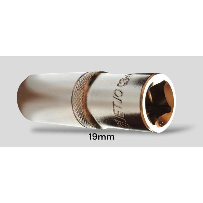 Jual JETJO TOOLS Mata Kunci Sok Ukuran 19mm 19 mm Socket Bahan CR-V CR ...