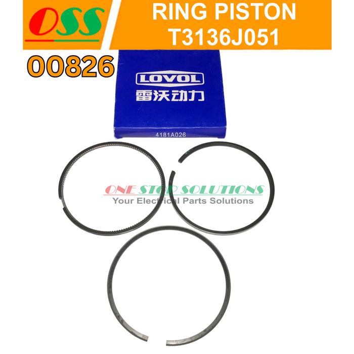 Jual RING PISTON T3136J051 4181A026 UNTUK ENGINE LOVOL 1006TAG14 ...