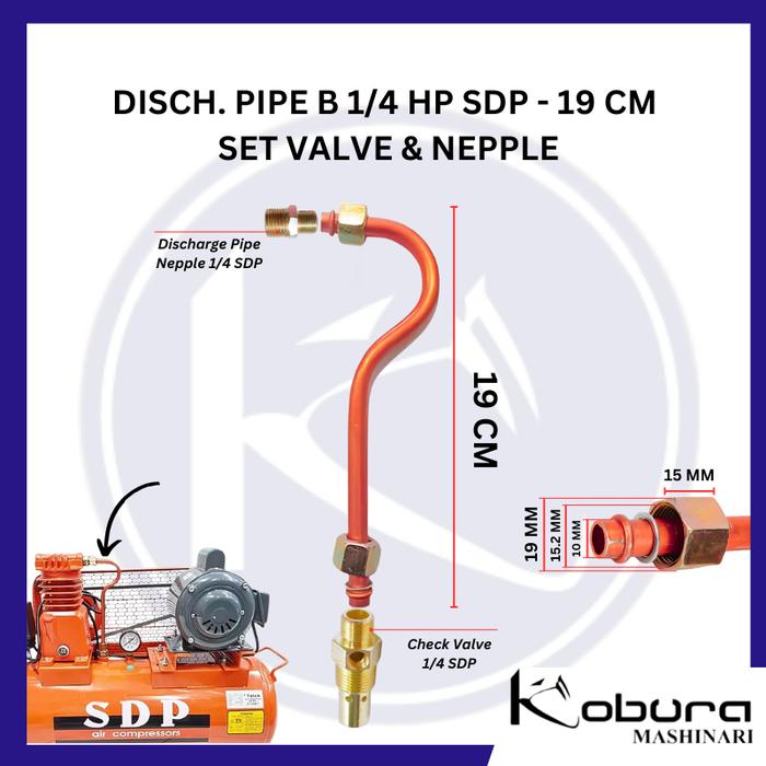 Jual Pipa Tanda Tanya Kompressor Angin Komplit 1/4 HP SDP Lengkap ...