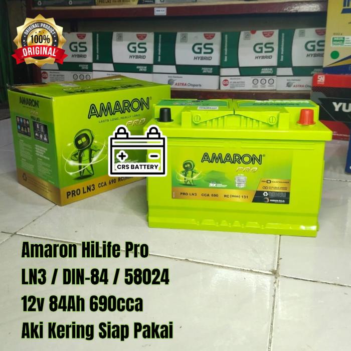 Jual Aki Mobil Kering Innova Reborn Diesel Amaron PRO LN3 / DIN 84 / 58024 84Ah - Kota Depok ...