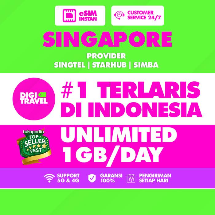 Promo DIGI TRAVEL eSIM Singapore Unlimited | eSIM Singapore | eSIM ...