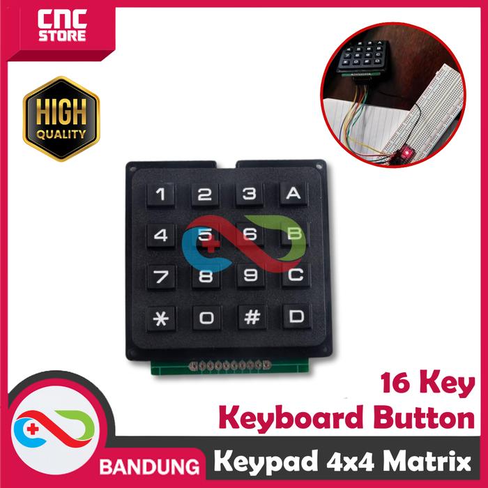 Jual KEYPAD 4X4 MATRIX ARRAY 16 KEY KEYBOARD HARD KEYPAD MATRIX NUMERIC ...