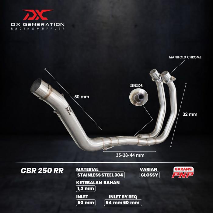 Jual knalpot racing GPR Carbon Fullsystem Header Blue Ninja 250 Cbr 250 ...