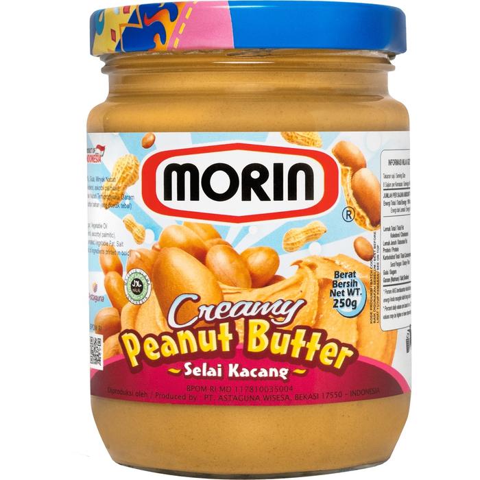 Jual Morin Peanut butter creamy 250gr in Jar Selai Kacang Halus Spread ...