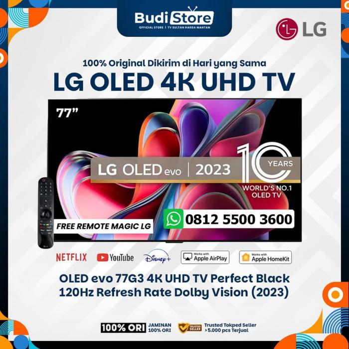 Jual OLED TV LG 77G3 SMART OLED TV UHD 4K 77 INCH 80 75 ORIGINAL G3 EVO ...