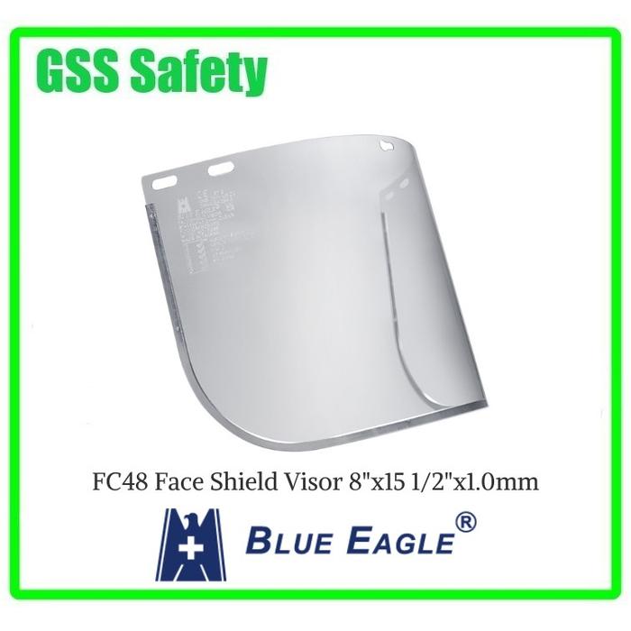 Jual Blue Eagle FC48 FC48N Face Shield Visor Polycarbonate Clear 8"x15 1/2"x1.0mm - FC48 ...