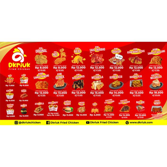 Jual Banner Spanduk Dkriuk - Ukuran 200 x 100 cm - Banner All Menu ...