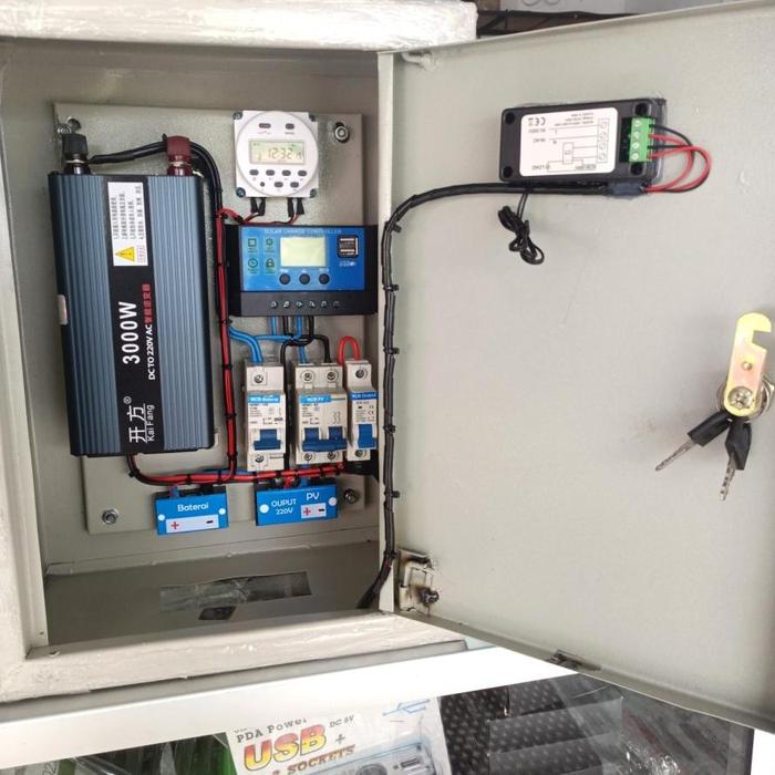 Jual box panel plts off grid with timer 12v 3000w - Kab. Tangerang - CV ...